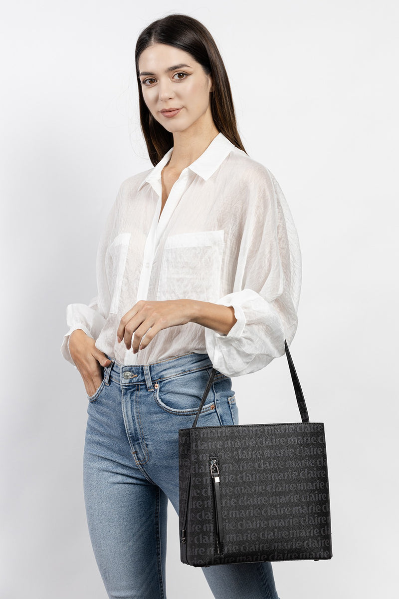 Marie Claire Black Women's Shoulder Bag Elvira MC222101588 – Marie ...